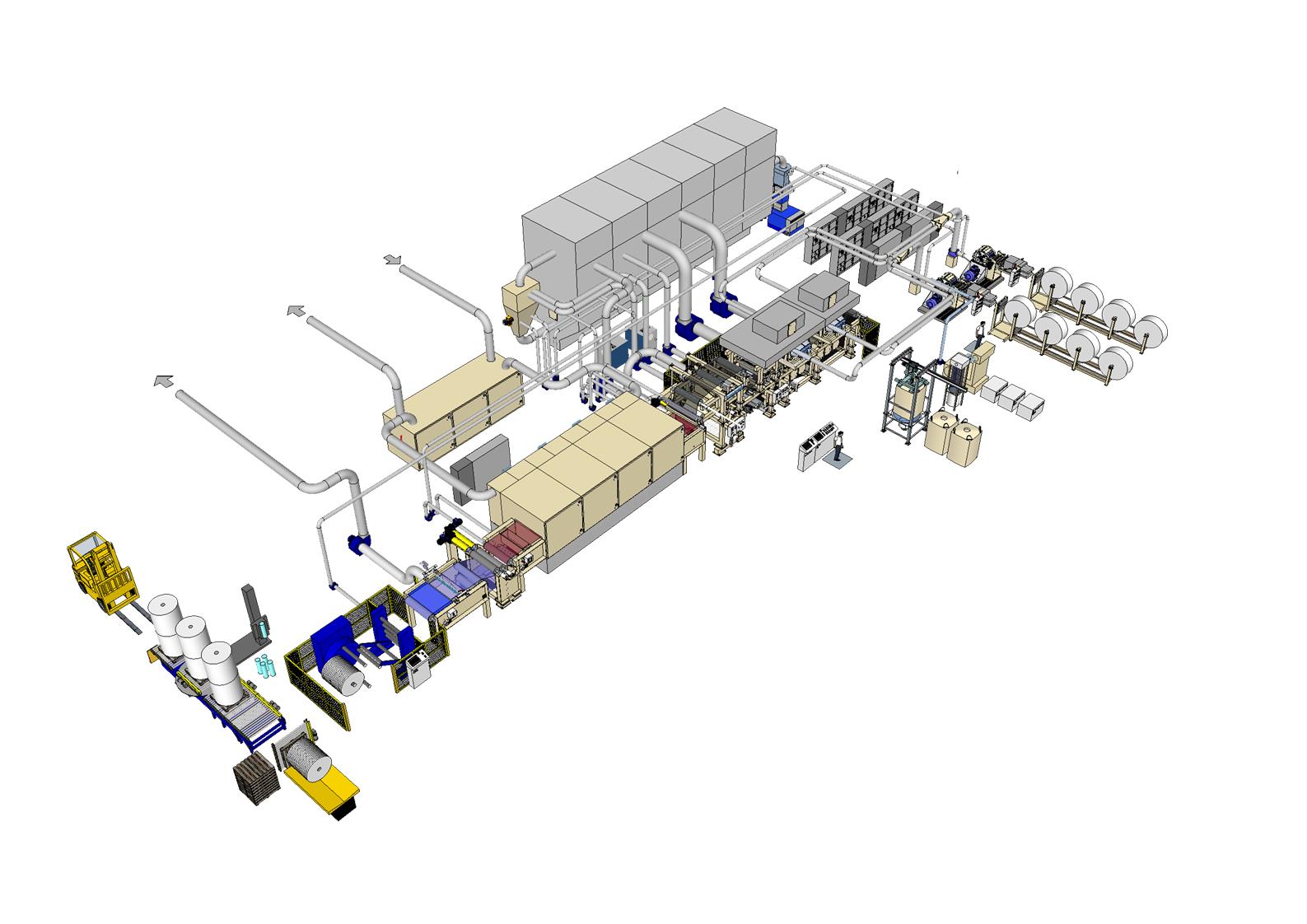 Airlaid turnkey systems - Flexible turnkey lines for the nonwoven industry